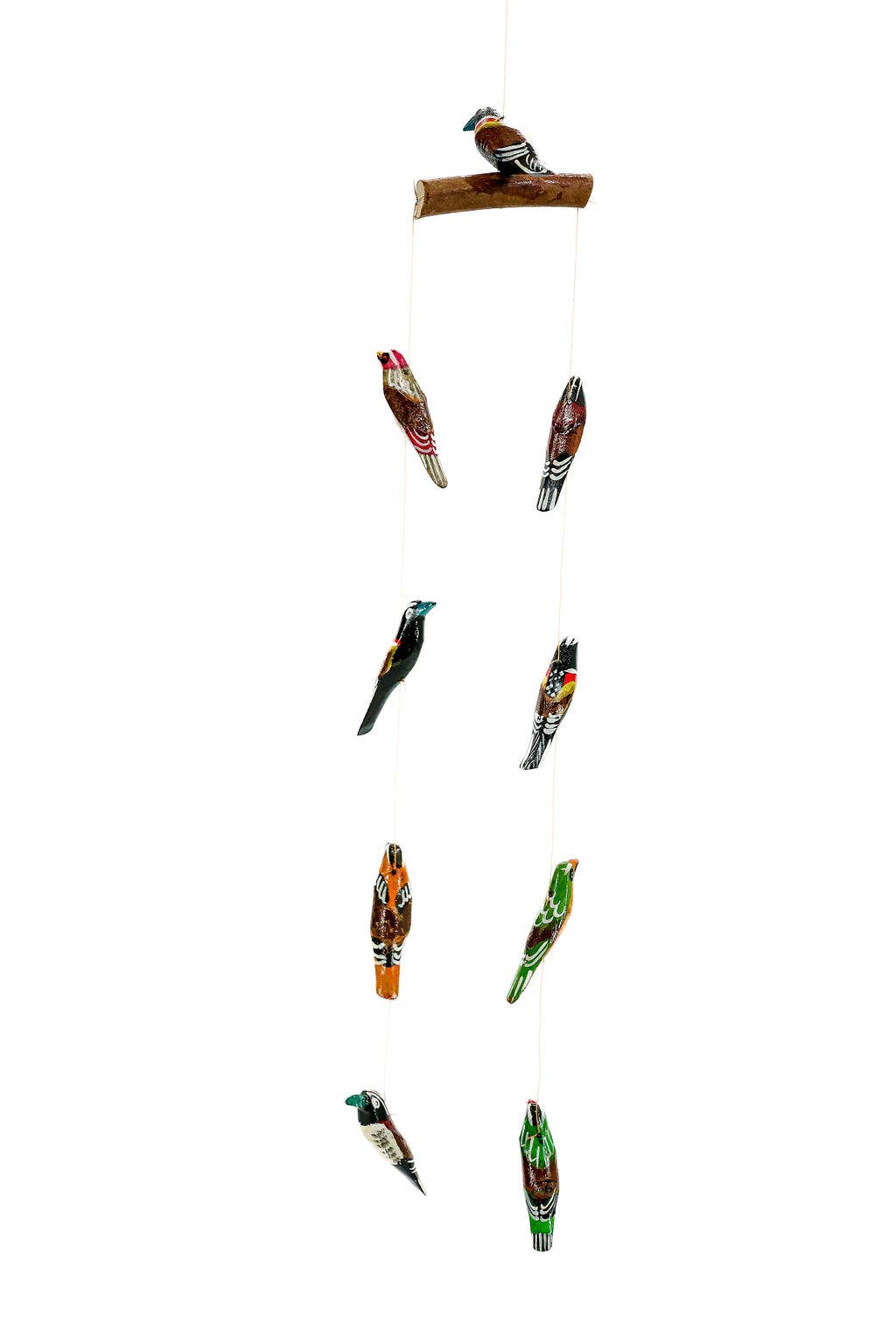 Hand-Painted Wooden Bird Mobile – Gitzell FairTrade
